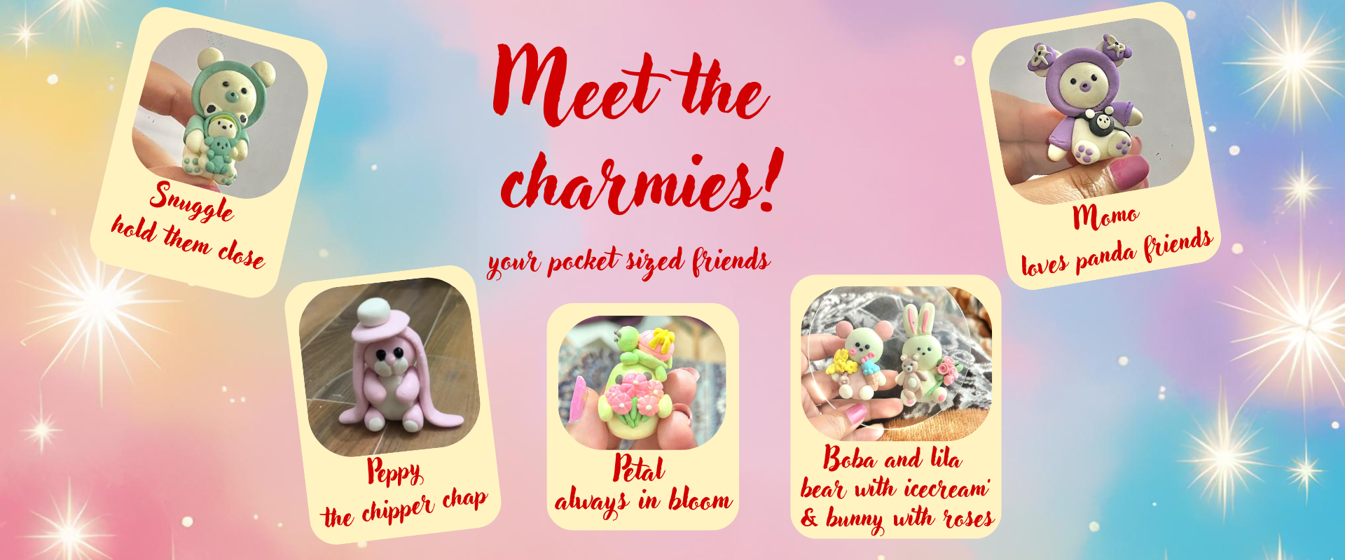 Clay Whimsy | Handmade Cold Porcelain Charms & Gifts